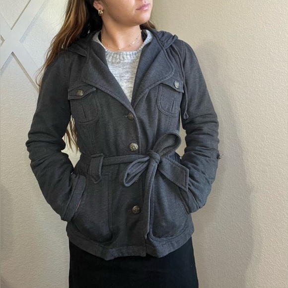 Self Esteem | Jackets & Coats | Self Esteem Gray Pea Coat | Poshmark